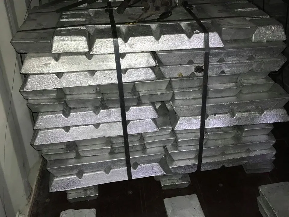 Pure Zinc Ingots - Scrap Mets LLC